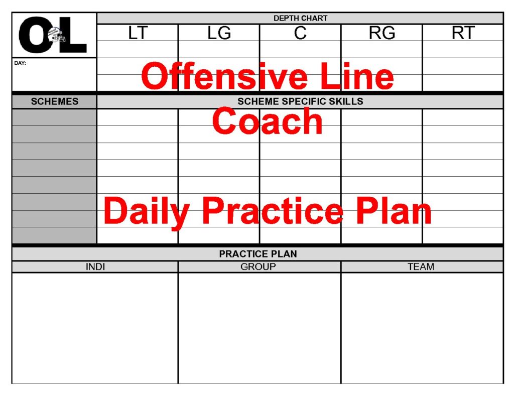 Offensive Line Coach PDF Bundle - Coaching Share